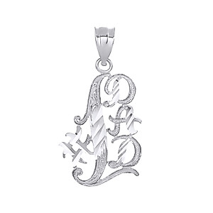 CaliRoseJewelry Sterling Silver #1 Dad Best Dad Handmade Keychain Charm Pendant for Father