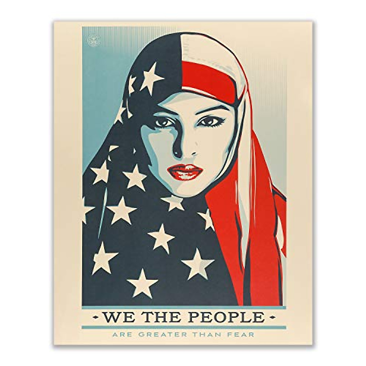 BigWig Prints - Shepard Fairey We the People Posters, Inspirational Wall Art, Defend Dignity and Protect Each Other Prints, Artistic Wall Decor for Home or Office - Unframed Set of 3 (8x10)