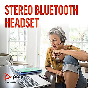 Poly - Voyager Focus 2 UC USB-C Headset (Plantronics) - Bluetooth Dual-Ear (Stereo) Headset with Boom Mic - USB-C PC/Mac Compatible - Active Noise Canceling - Works with Teams (Certified), Zoom & more