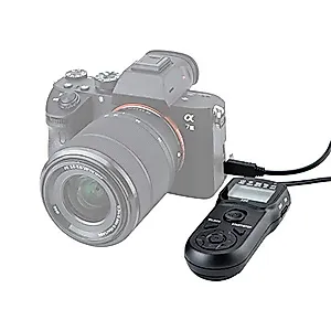 JJC Intervalometer Timer Remote Control Shutter Release for Sony A6000 A6100 A6600 A6500 A6400 A6300 A1 A7 A7II A7III A7IV A7R V IV A7RIII II A7S II A7SIII A9 ZV-1 RX100 VII VI V VA IV RX10 IV & More