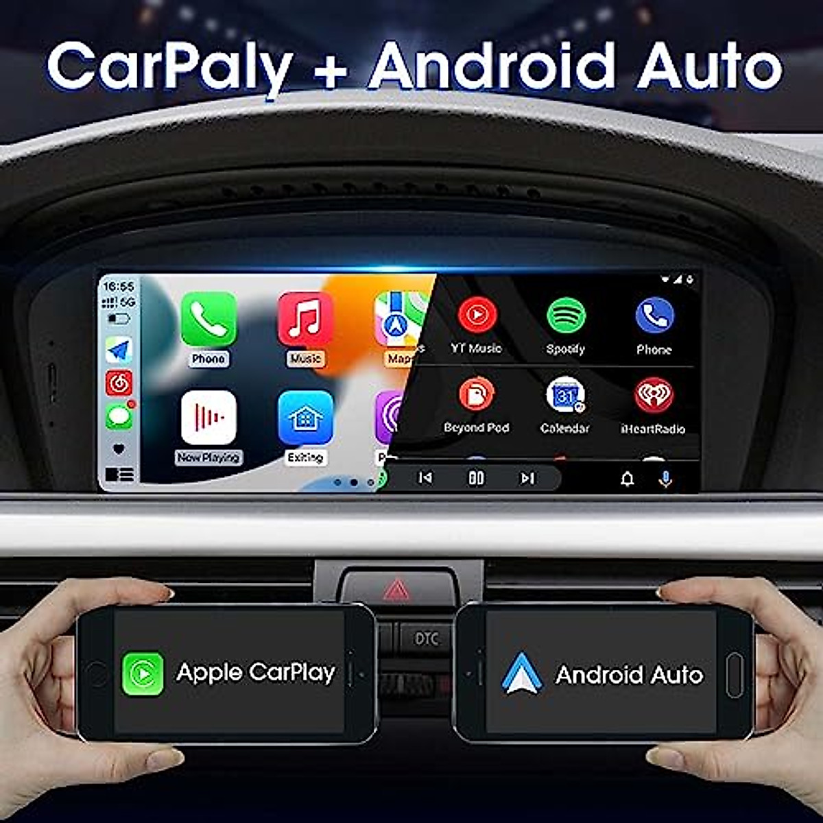 NAVIVOX Car Radio Stereo 8.8'' Android 11 Qualcomm 8-core 4GB+64GB Carplay Screen for BMW 5 Series E60/E61/E63/E64 CIC System Android Auto Display