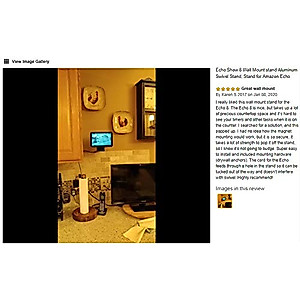 Echo Show Wall Mount Stand Echo Show 8 (2nd Gen, 2021 Release and 1st Gen, 2019 Release) Aluminum Swivel Stand, Stand for Amazon Echo Show 8 & Echo Show 5 Black