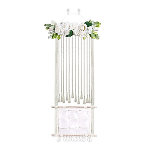 mligril Headband Holder for Girls Hair Bows, Baby Headbands Organizer Storage Hair Clips Hanger Storage Flower Wall Hanging Decor for Nursery Room