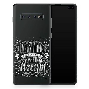 DesignSkinz Everything Starts with a Dream Protective Vinyl Decal Wrap Skin Cover Compatible with The Samsung Galaxy S20 (Screen Trim & Back Glass Skin)