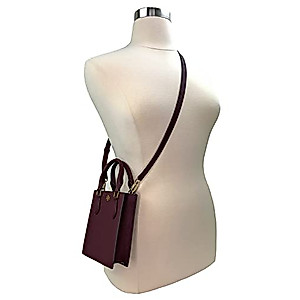 Tory Burch Emerson Mini Shopper Tote (Claret)