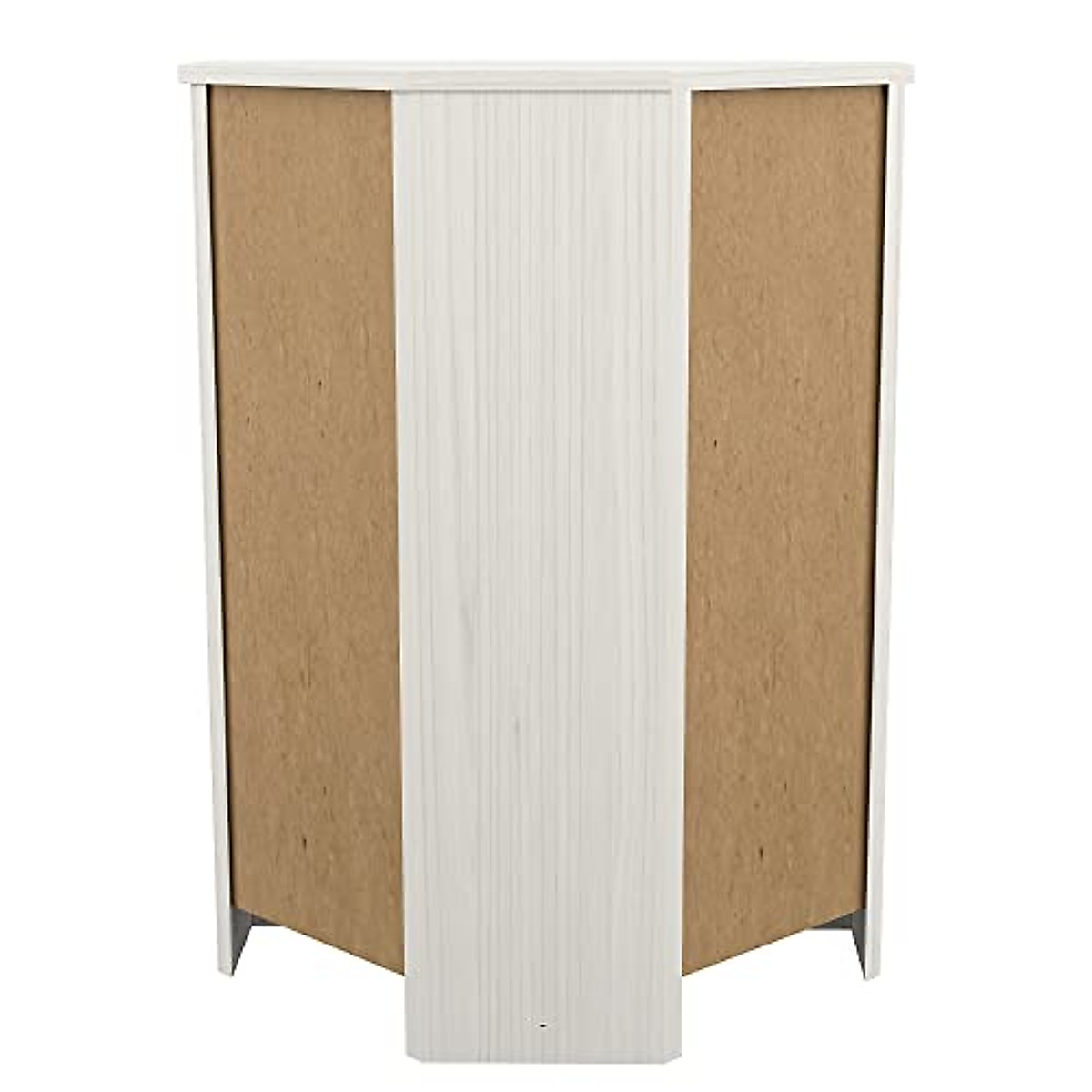 Inval 31.5" 2-Shelf Corner Bookcase, Washed Oak