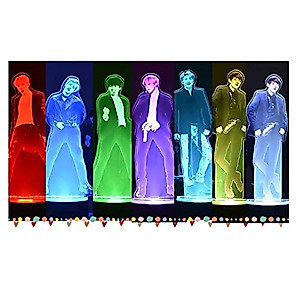 Kpop Star Acrylic Toy Double-side Photo Desk Stand for Desk Decoration Party Decoration (Suga)