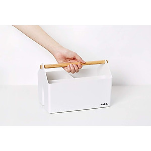 Litem Porta Deluxe - A Compact & Stackable Storage Unit for organizing Small Objects in Kitchen, Office, Kids Room (Grey, 11Wx6.7Dx7.2H)