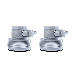 ECOPOOLTECH Hose Adapter 1.25" to 1.5" Type B Hose Adapters for Intex Pumps & Saltwater System, Conversion Adapter 25009（2 Pack）