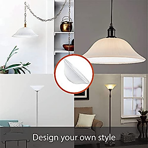 Aspen Creative 23121-01, Etched Alabaster Replacement Glass Shade for Medium Base Socket Torchiere Lamp, Swag Lamp and Pendant, 1-5/8" Fitter Size x 20" Diameter x 6-3/4" Height