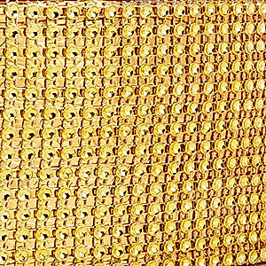 2 Piece Gold Wedding Cake Stand with Rhinestones and 16 Inch Cake Drum for Birthday and Banquets