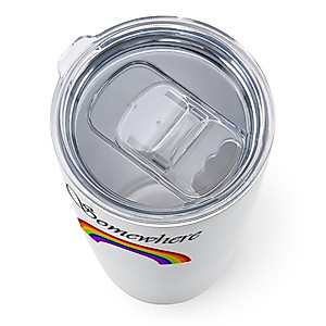 CafePress Somewhere Over The Rainbow Stainless Steel Travel Stainless Steel Travel Mug, Insulated 20 oz. Coffee Tumbler