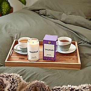 Homesick Premium Scented Zodiac/Astrology Candle, Taurus - Scents of Agave, Balsam, Sandalwood, 13.75 oz, 60-80 Hour Burn, Zodiac Gifts, Soy Blend Candle Home Decor, Birthday Candle/Gifts