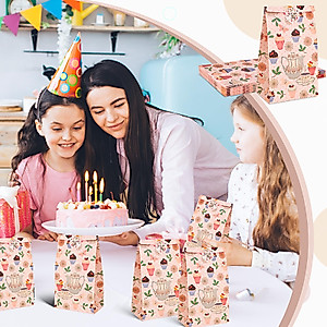 VGOODALL 24PCS Party Favors Bags, Paper Gift Bags with Stickers Goodie Bags Tea Party Bags for Kids Birthday Party 4.7" x 3.1" x 8.7"