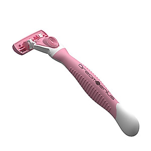 DreamGenius Razors for Women Shaving,6-Blade Includes 2 Handles and 19 Refills,Value Shaver Pack, Non-Slip Travel Carry,Pink