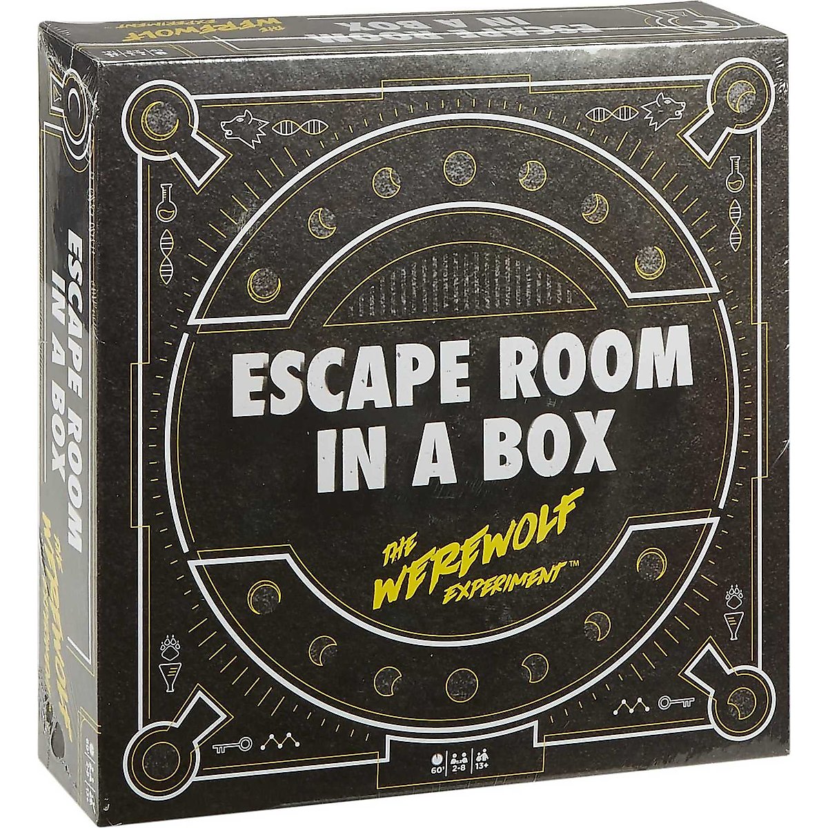 Mattel Games Escape Room in a Box Game The Werewolf Experiment, Mystery with Physical Puzzles, Paper Puzzles & Real Locks (Amazon Exclusive)
