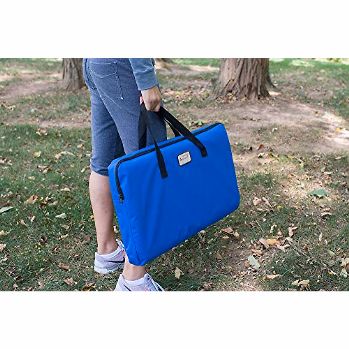 Armarkat Model PP001B-M Portable Pet Playpen in Blue and Beige Combo, Medium