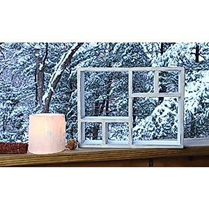 Shelf & Stone Mini Fossil & Crystal Display Shelf Parent (Rustic White)