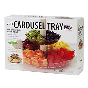 CreativeWare 2-Tier Carousel Tray