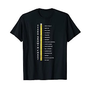 Mens Beard Length Growth Chart Ruler - How long is your beard? T-Shirt