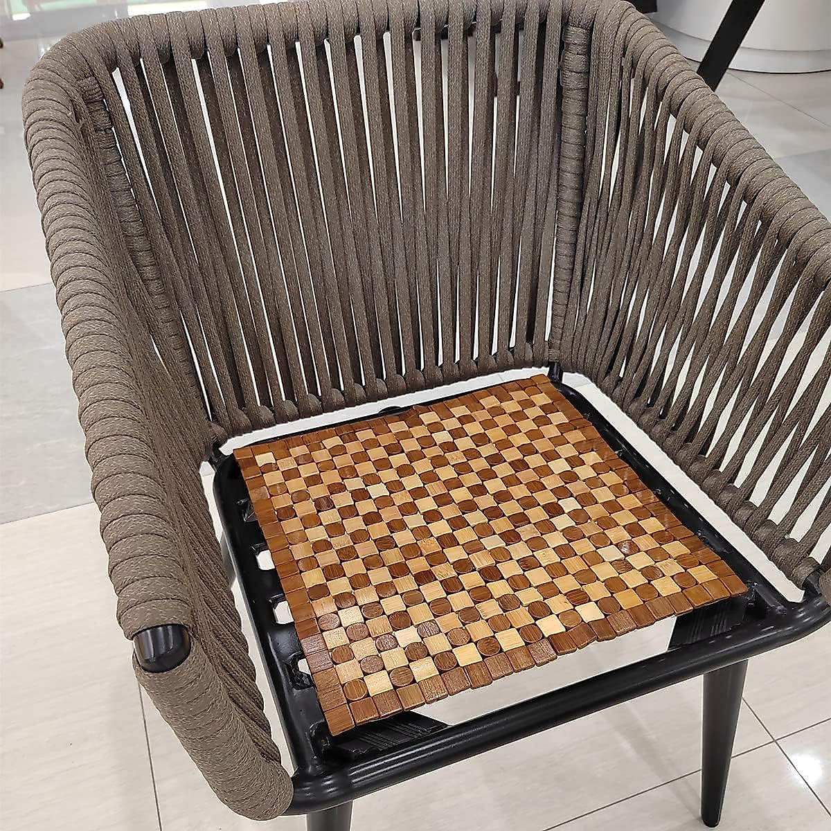 HJJKKH Chair Seat Pad, Summer Office Chair Seat Cushion,Cooling Car Seat Mat, Breathable Cover for Auto Supplies Home Sofa Pads Rayon Derived from Bamboo