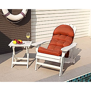 COSNUOSA Rocking Chair Cushion High Back Adirondack Chair Cushion Waterproof Patio Cushions for Outdoor Furniture Orange