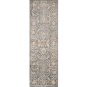 Loloi II Isadora Collection ISA-05 Silver/Silver, Transitional 8'-0" x 10'-0" Area Rug