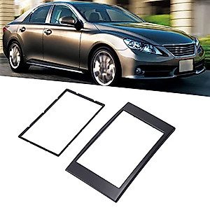 Aramox Dash Install Kit, Car Radio Stereo Fascia DVD CD Player Frame 2 DIN Dashboard Mount Trim Black Replacement for Mark X 2004?2009