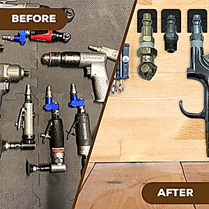 Air Compressor Accessories - Air Tool Holder - Air Tool Rack Organizer Storage - Simplify your Tool Organization or Garage Organization (8)