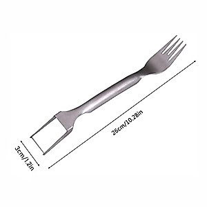 2-In-1 Watermelon Fork Slicer,2023New Watermelon Slicer Cutter Summer,Dual Head Stainless Steel Fruit Fork cubeds Knife,Family,Party,Camping(1PCS)