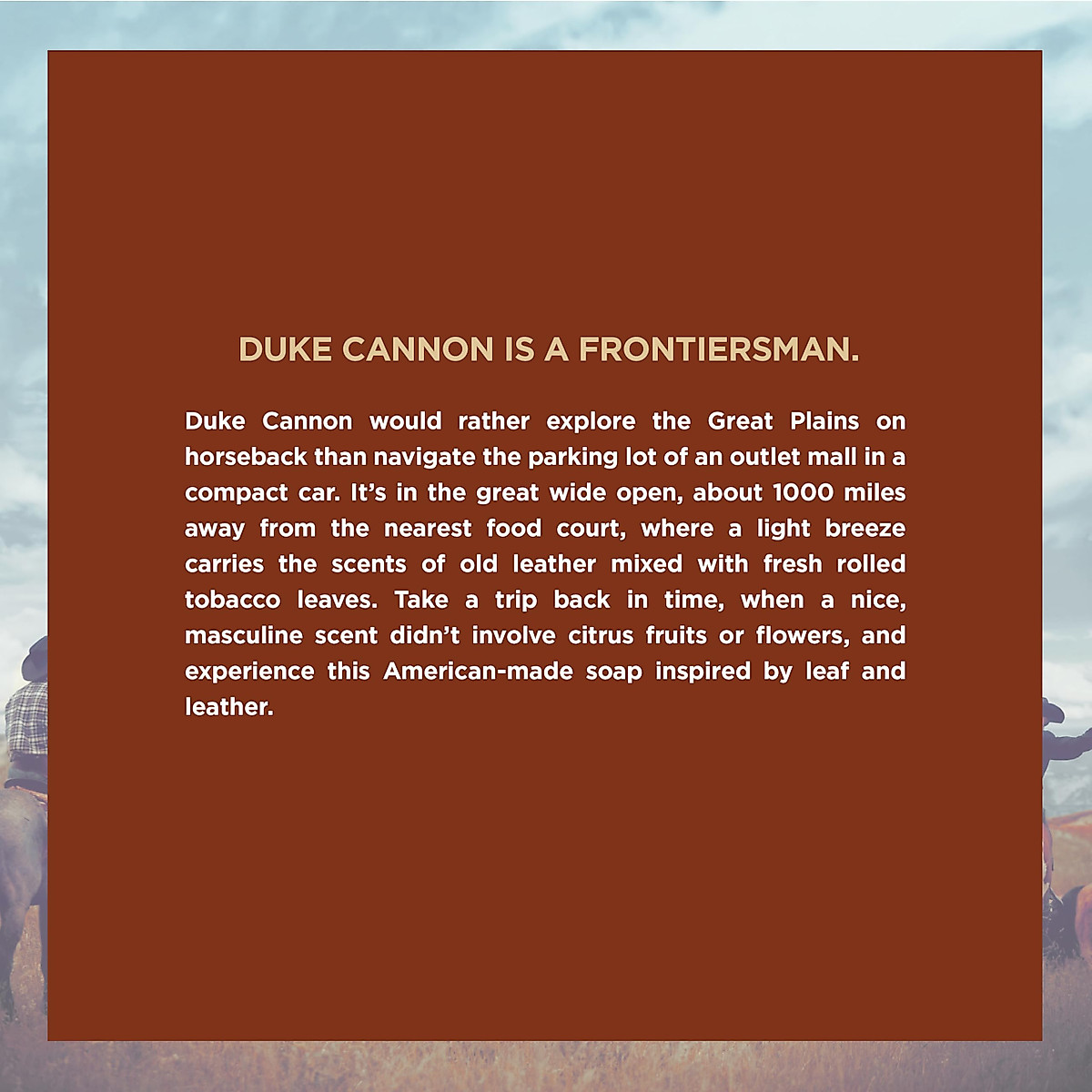 Duke Cannon Supply Co. Big Brick of Soap Bar for Men Leaf + Leather (Amber & Woodsy Scent) Multi-Pack - Superior Grade, Extra Large, Masculine Scents, All Skin Types, Paraben-Free, 10 oz (3 Pack)