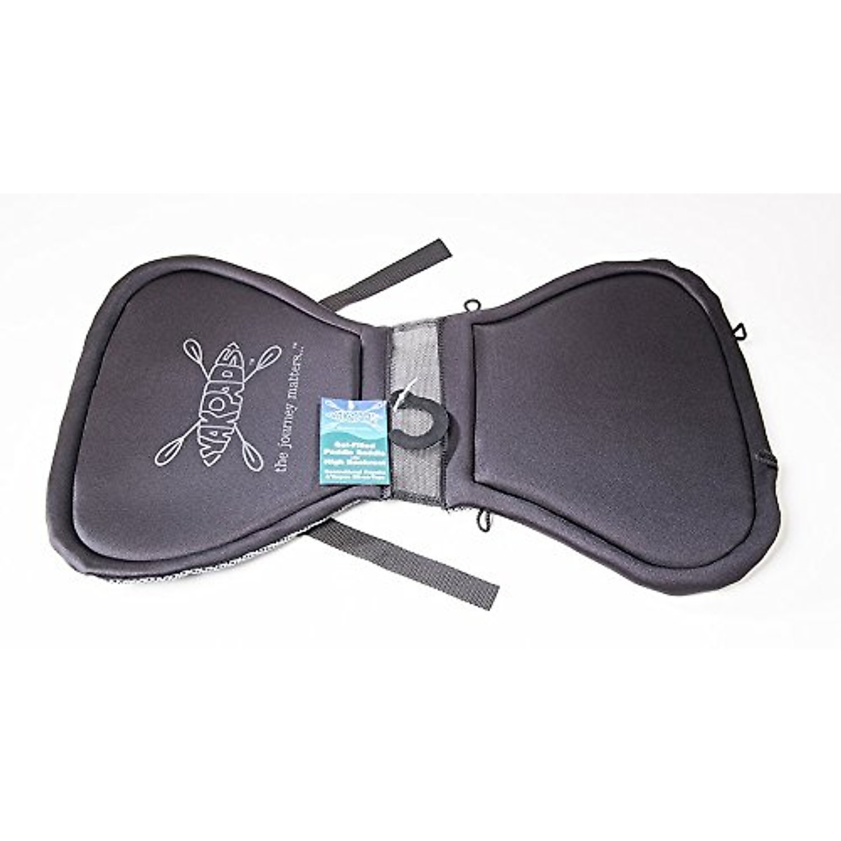 Yakpads High Back Cushioned Seat Pad, Gel Seat Pad for Kayaks, Portable Seat Cushion for Outdoor Watersports and Recreation - Cascade Creek (High Back)