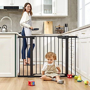 Cumbor 36" Extra Tall, 29.7"- 46" Width Baby Gate for Dogs and Kids & Cumbor 30.5" Tall 29.5-46" Width Dog Baby Gate for House, Stairs, Doorways