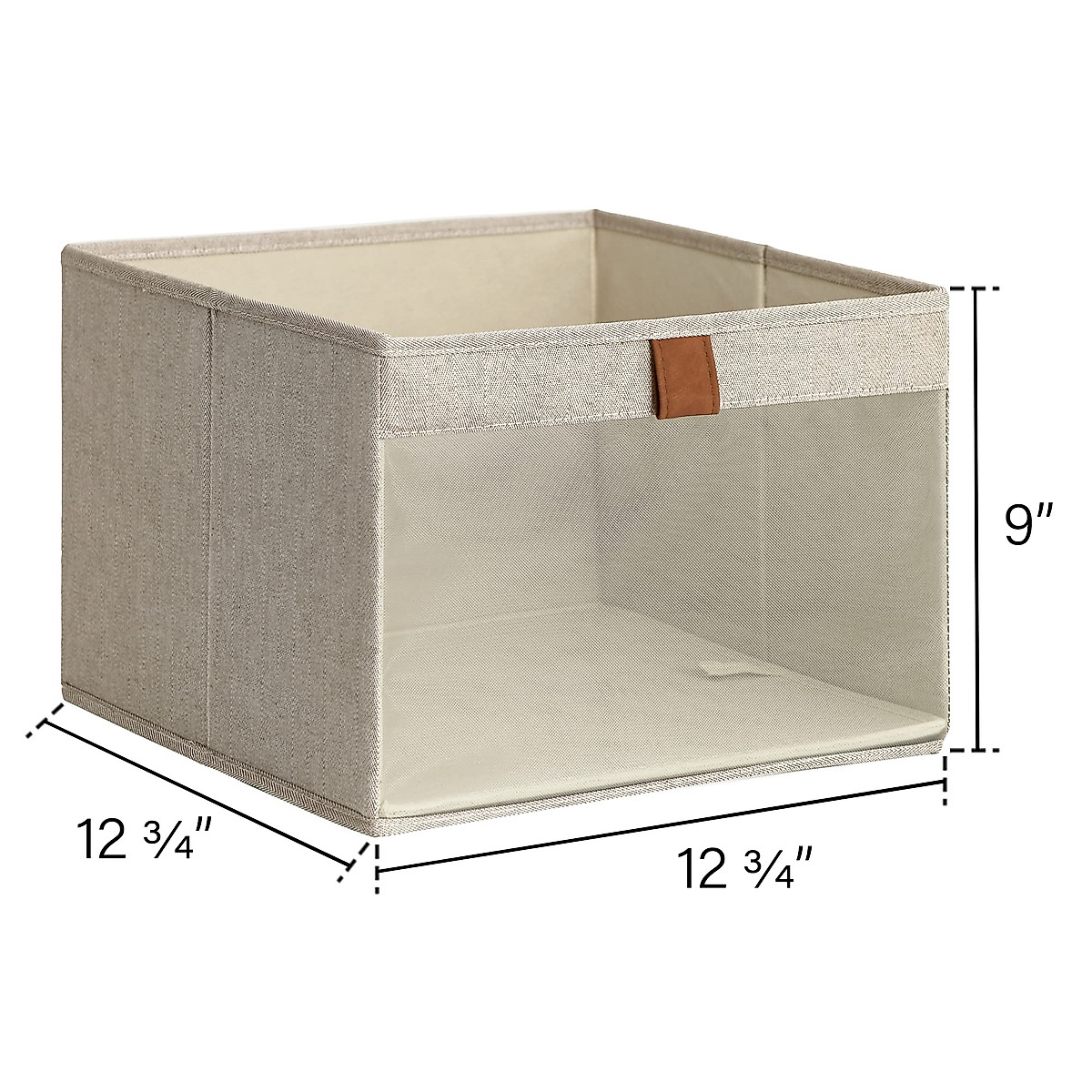 StorageWorks 3-Pack Closet Storage Bins with 2-Pack Decorative Storage Boxes