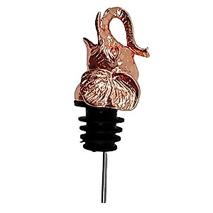 Yarnow Elephant Wine Pourer, Animal Wine Pourer Liquor Pour Spouts Bottle Pourer for Christmas for Bar Party Restaurant (Rose Gold)
