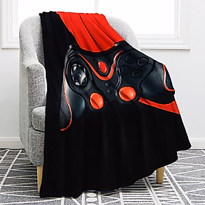 Jekeno Boys Gamer Gifts Throw Blanket, Game Theme Blanket for Kids Teens Men Brothers, Christmas Birthday Valentine's Day Gaming Gifts, Room Decor Toy Gift for Age 2 3 4 5 6 7 8 9 10 Year Old Girl Boy