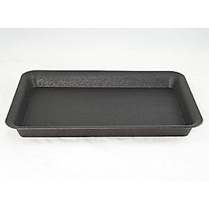 Rectangular Plastic Bonsai Training Pot, Cactus & Succulent Planter + Tray 10"x 7.5"x 3" - Dark Brown