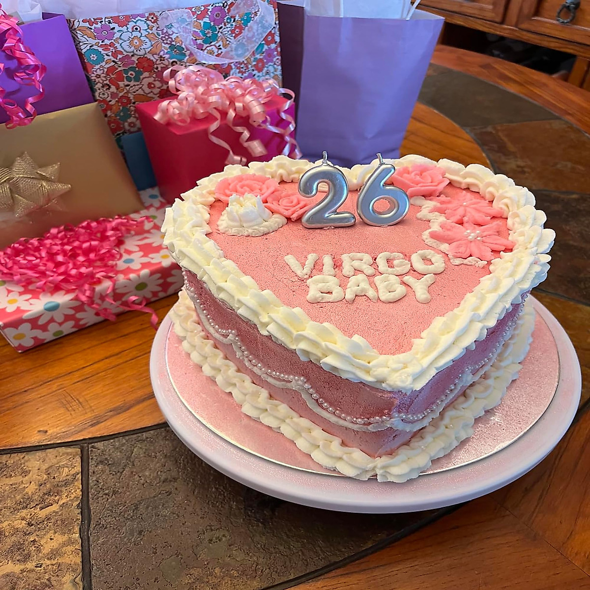 Heart Cake Mold Ring Set-4/6/8 Inch Large Heart Cookie Cutter Pancake Mold Stainless Steel