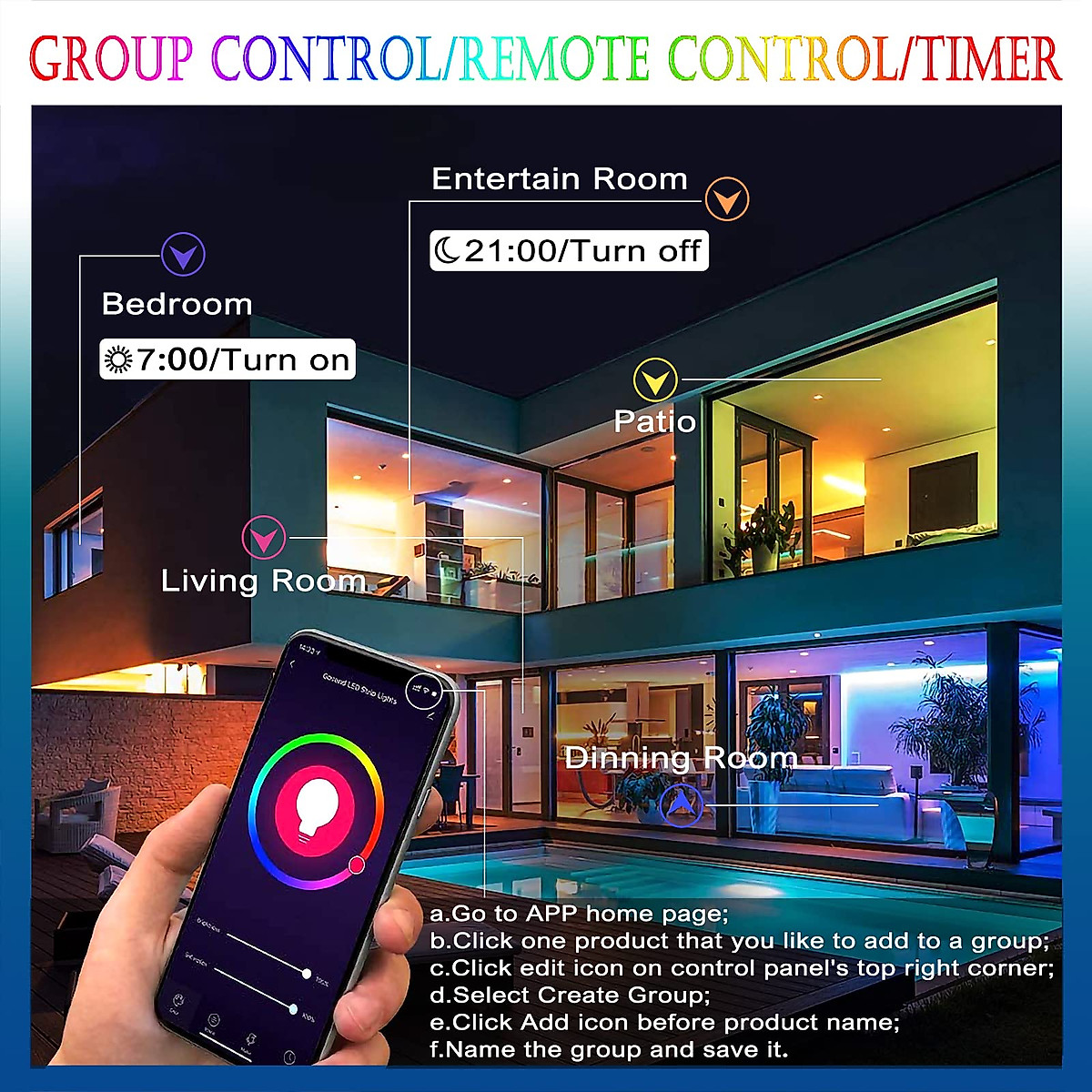 BANWEY Smart Recessed Lighting 6 Inch,WiFi Color Changing LED Recessed Lights,15W 1100 Lumen Smart Remote Downlight with Junction Box, Compatible with Alexa/Google Assistant/Siri (8PACK)