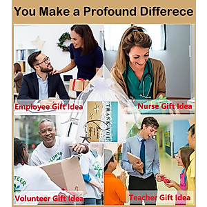 SAGHOM Employee Appreciation Gifts Bulk 30 Starfish Story Card Thank You Gifts for Coworkers You Make a Profound Difference Appreciation Notecards Teacher Volunteer Nurse Appreciation Gifts(Silver)