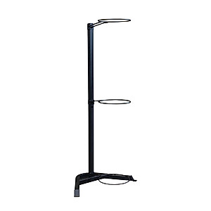 Body-Solid GSR10 Stability Ball Rack, Vertical Storage for Home and Commercial Gym, Grey/Black