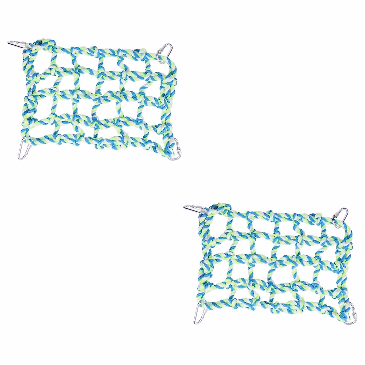 balacoo 2pcs Toys for Hamsters Hamster Toys Small Animal Activity Toy Rat Climbing Rope Net Rat Toys for Pet Rats Ferret Hammock Parrot Toys Parrot Climbing Net to Climb The Swing Ferrets