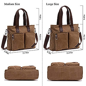 ToLFE Women Top Handle Satchel Handbags Tote Purse Shoulder Bag (Grey-(large))