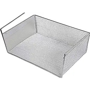 YBM Home Under Shelf Basket (2-Pack) Mesh Stainless Steel Storage Under Cabinet Hanging Basket Rack Maximize Space in Cabinets, Pantry Room, Bathroom, Laundry Room, and More, 1131