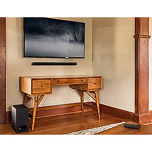 Polk Audio Signa S2 Ultra-Slim TV Sound Bar with Wireless Subwoofer - Black (Renewed)