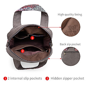 Black Butterfly Premium Canvas Shoulder Bag, Top Handle Bag for Womens, Lightweight Handbag, Small Style Crossbody Bags (Grey)