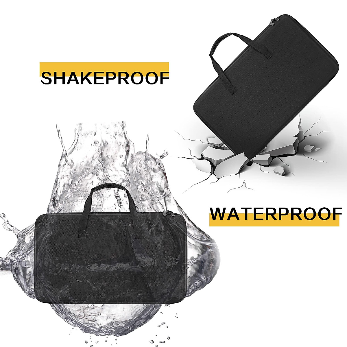 Brappo Miniature Storage Carrying Figure Case -Figurine Minature Carrying Case,Compatible with Warhammer 40k, Dungeons & Dragons and More.With 64 Slot Sponge and Pre-Cut Customizable Space Sponge.