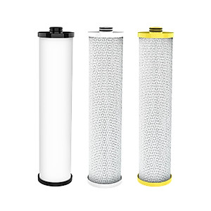AQUA CREST Replacement for Aquasana® AQ-5300+R Under Sink Water Filter, 800 Gallons Filter Life, Compatible with AQ-5300+.55, AQ-5300+.56, and AQ-5300+.62, 3 Count