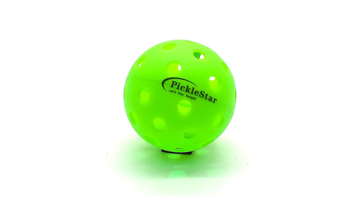 PickleStar LED Light Up Pickleball Balls - Glow in The Dark Outdoor Balls