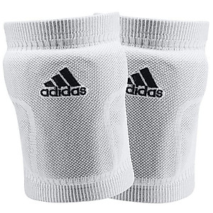 adidas Unisex-Adult Primeknit Knee Pad, White/Black, Medium